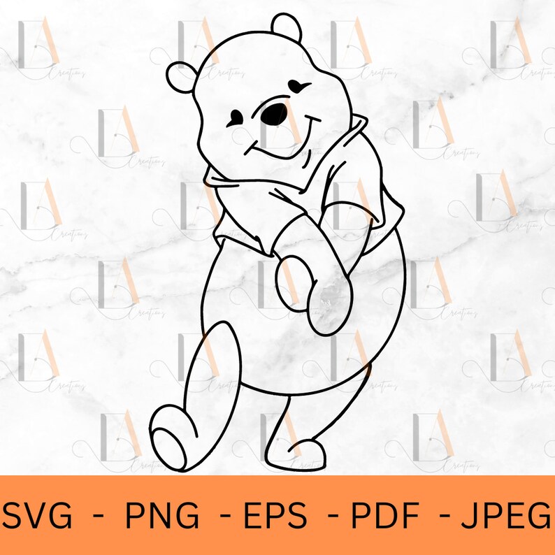 Winnie the Pooh Svg, Winnie the Pooh Clipart, Png, Pooh Svg, Winnie the ...