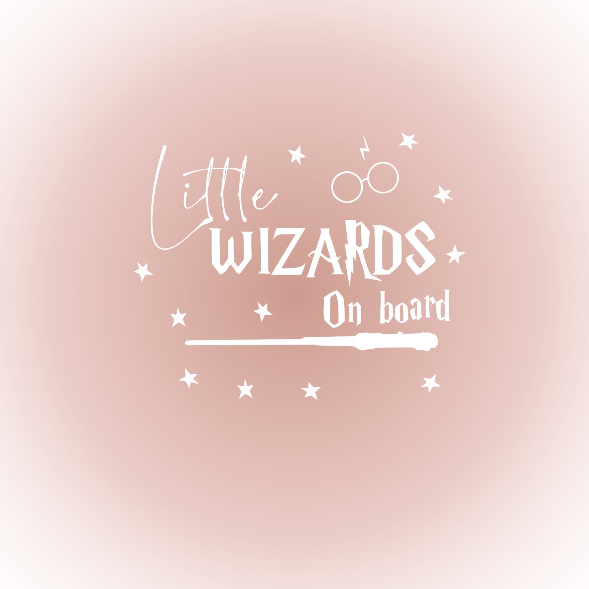 Little Wizard on Board Harry Potter Car Decal Baby on Board - Etsy ...