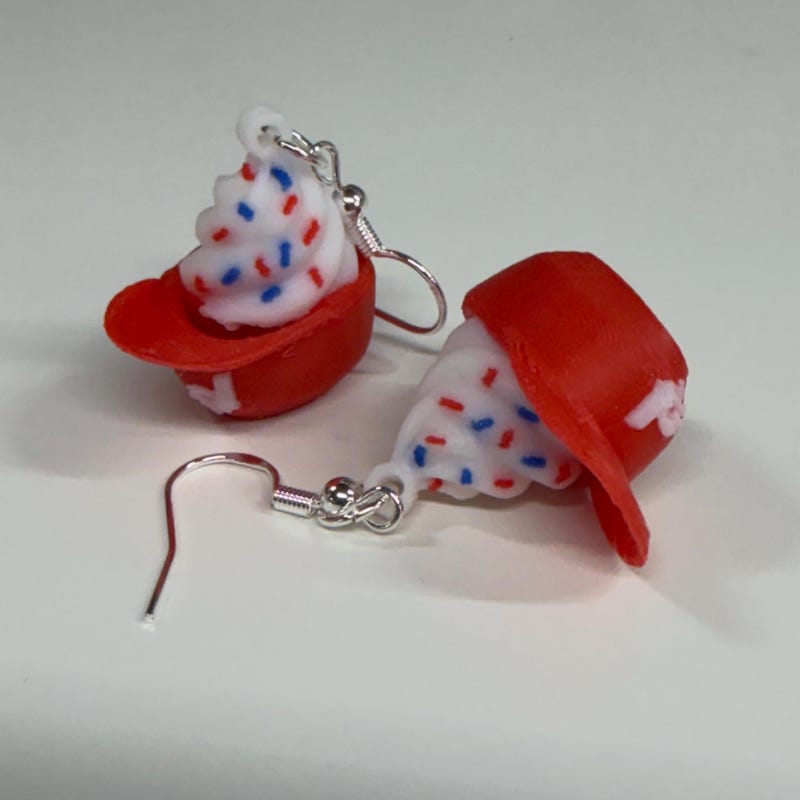 Ice Cream Drop Earrings - Etsy