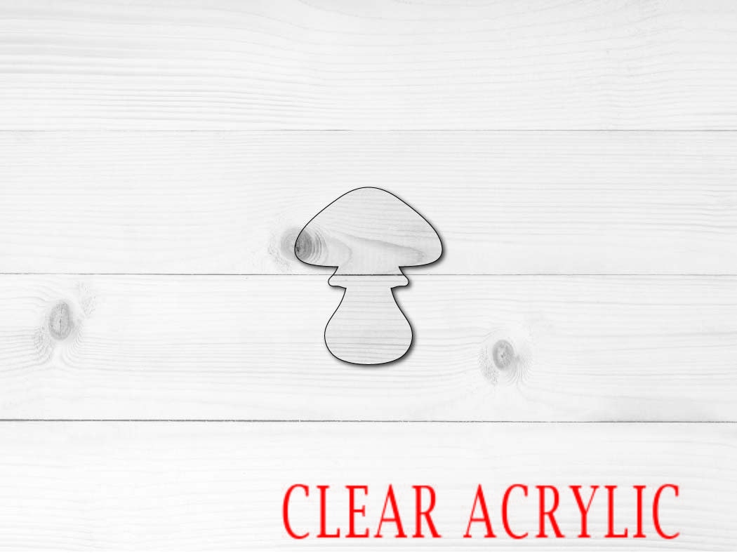 Toadstool Shape Clear Acrylic Craft Blank DIY Acrylic Blank - Etsy