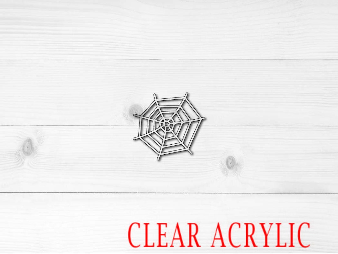 Spider Web Shape, Clear Acrylic Craft Blank, Colored Acrylic Blank - Etsy