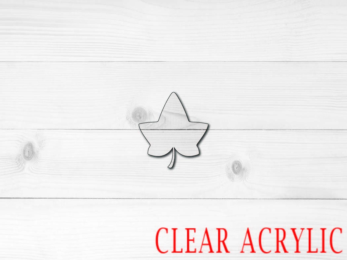 Ivy Leaf Shape Clear Acrylic Craft Blank DIY Acrylic Blank - Etsy