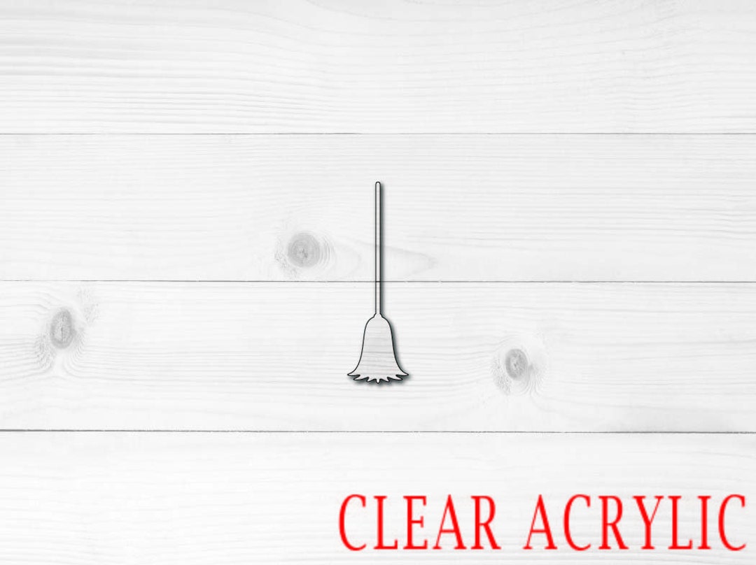 Broom Acrylic Shape, Clear Acrylic Craft Blank, Colored Acrylic Blank ...
