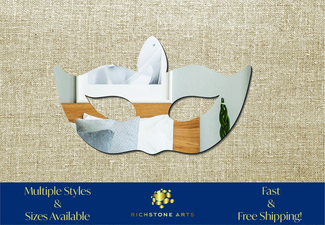 Decorative Masquerade Mask Shaped Acrylic Mirror | Many Shapes ...