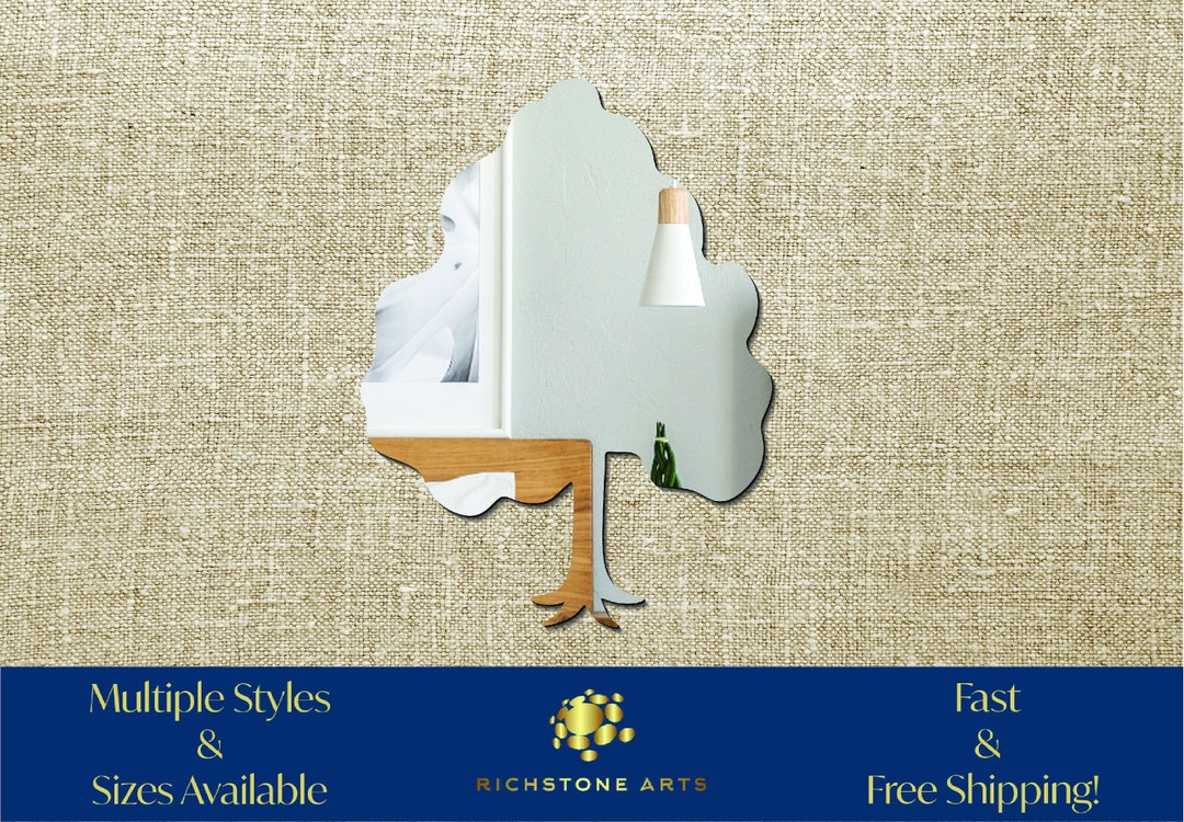 Decorative Tree Shaped Acrylic Mirror | Many Shapes Available - Etsy