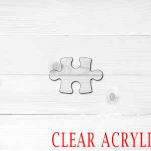 Puzzle Piece Shape, Clear Acrylic Craft Blank, Colored Acrylic Blank - Etsy