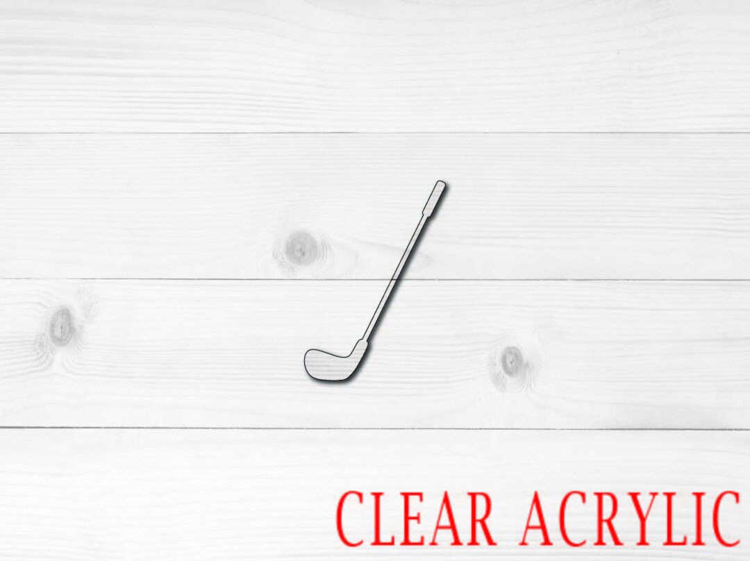 Golf Club Shape, Clear Acrylic Craft Blank, Colored Acrylic Blank - Etsy