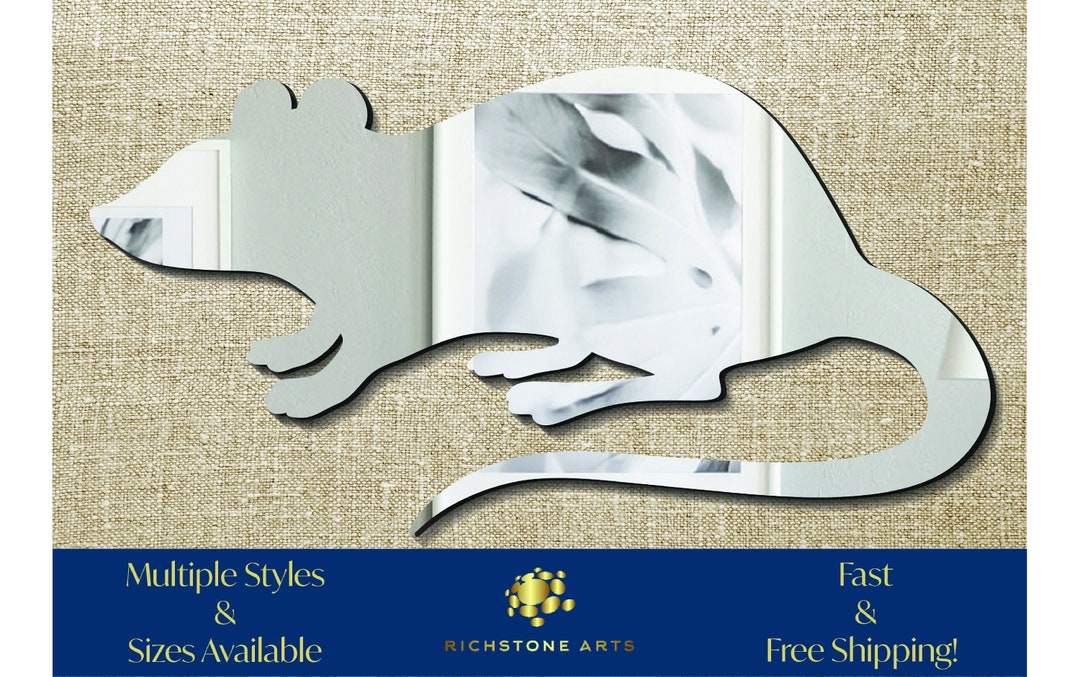 Decorative Rat Shaped Acrylic Mirror | Many Shapes Available - Etsy