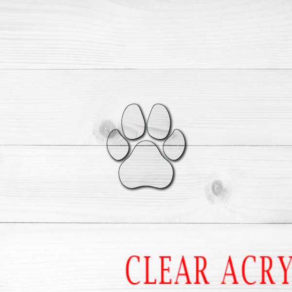 Acrylic Blank Paw Print - Etsy