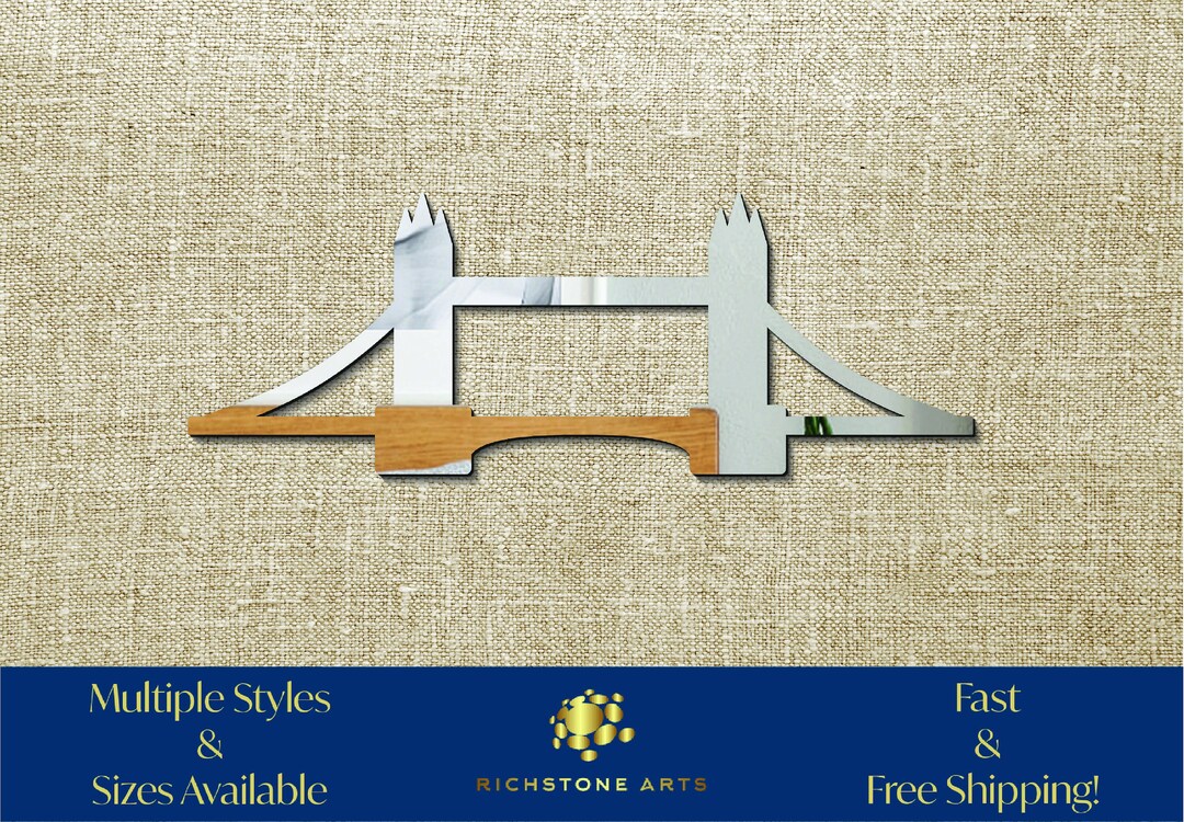 Decorative London Bridge Shaped Acrylic Mirror | Many Shapes Available ...