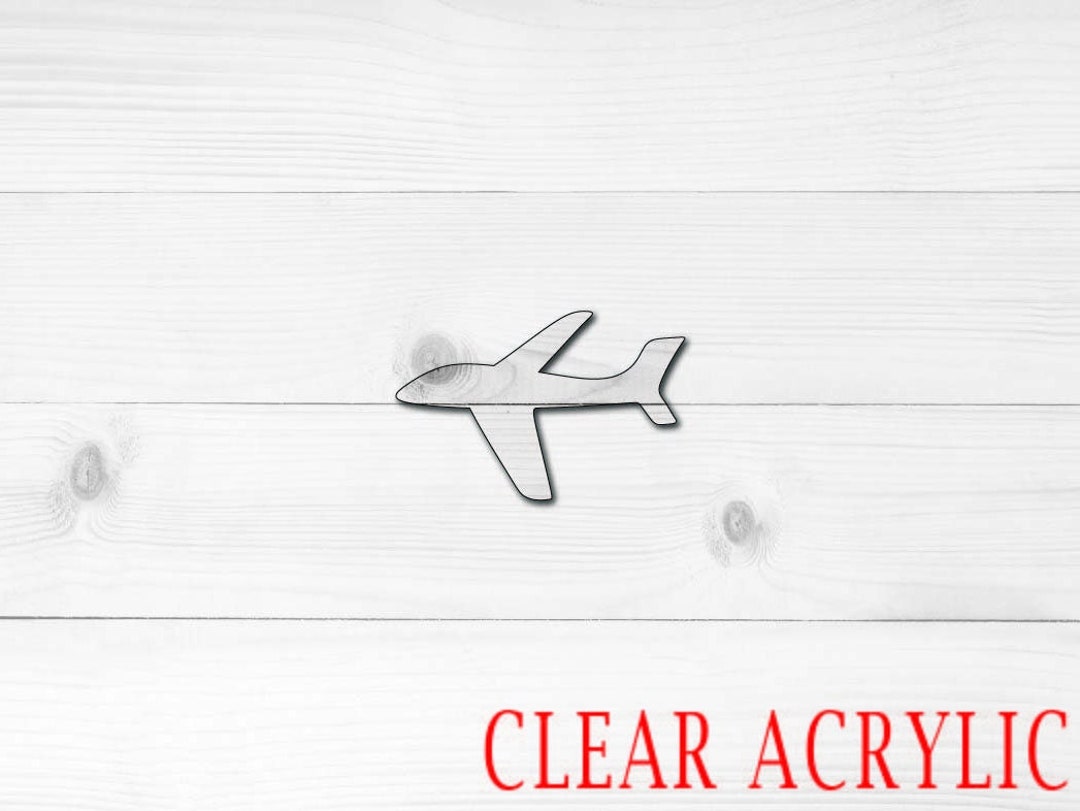 Airplane Acrylic Shape, Clear Acrylic Craft Blank, Colored Acrylic ...