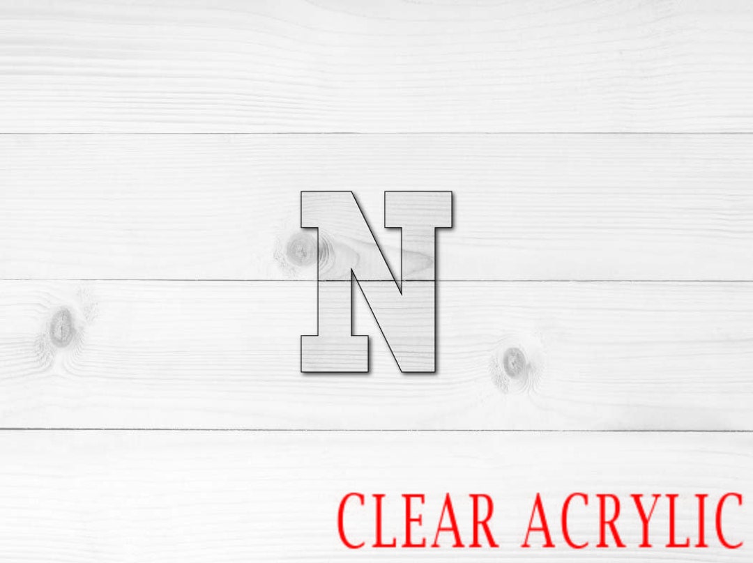 Letter N Shape, Clear Acrylic Craft Blank, Colored Acrylic Blank - Etsy