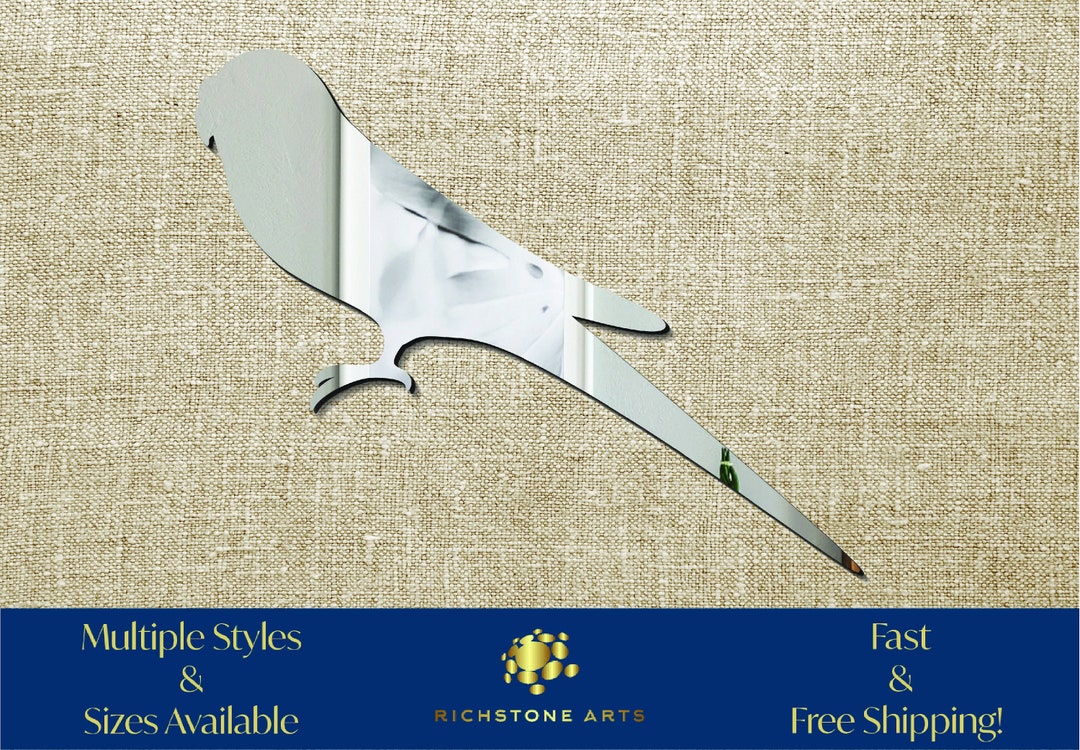 Decorative Parakeet Shaped Acrylic Mirror | Many Shapes Available - Etsy