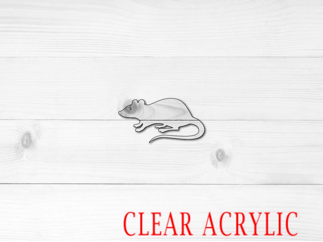 Rat Shape, Clear Acrylic Craft Blank, Colored Acrylic Blank - Etsy