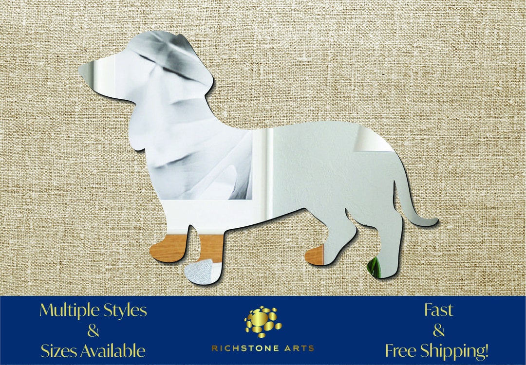 Decorative Wiener Dog Shaped Acrylic Mirror | Many Shapes Available - Etsy