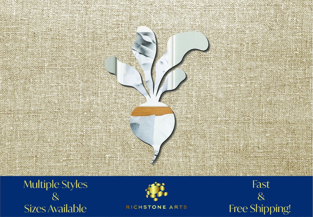 Decorative Radish Shaped Acrylic Mirror Many Shapes Available - Etsy