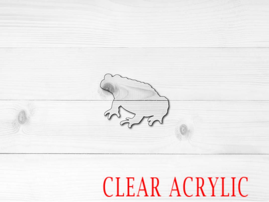 Toad Shape, Clear Acrylic Craft Blank, Colored Acrylic Blank - Etsy