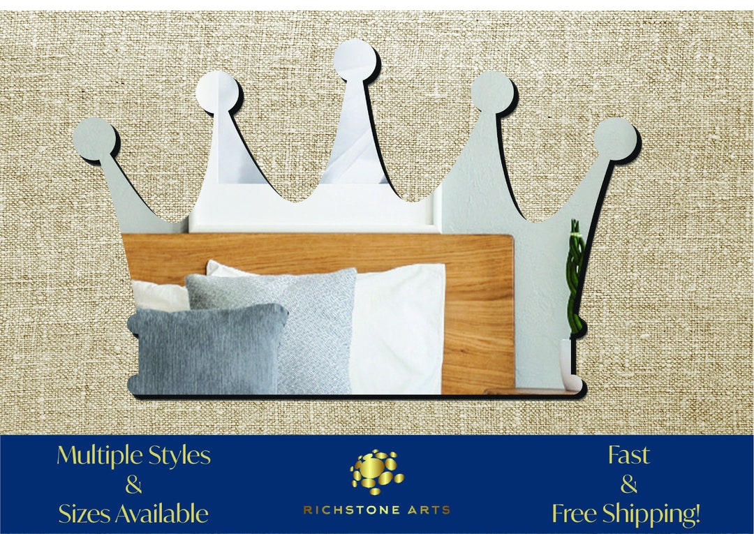 Decorative Crown Shaped Acrylic Mirror | Many Shapes Available - Etsy