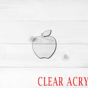 Apple Acrylic Shape, Clear Acrylic Craft Blank, Colored Acrylic Blank ...