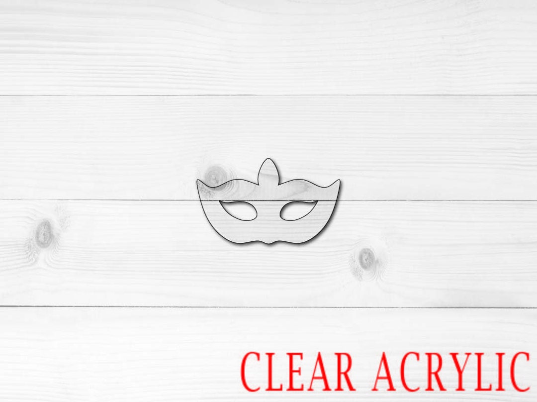 Masquerade Mask Shape, Clear Acrylic Craft Blank, Colored Acrylic Blank ...