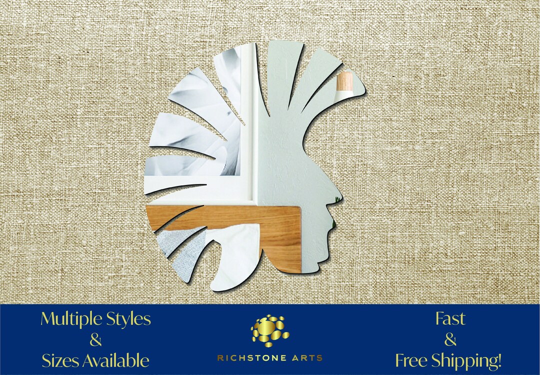 Decorative Trojan Head Shaped Acrylic Mirror | Many Shapes Available - Etsy