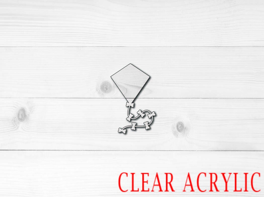 Kite Shape, Clear Acrylic Craft Blank, Colored Acrylic Blank - Etsy