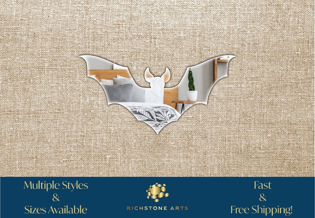 Decorative Bat Shaped Acrylic Mirror | Many Shapes Available - Etsy
