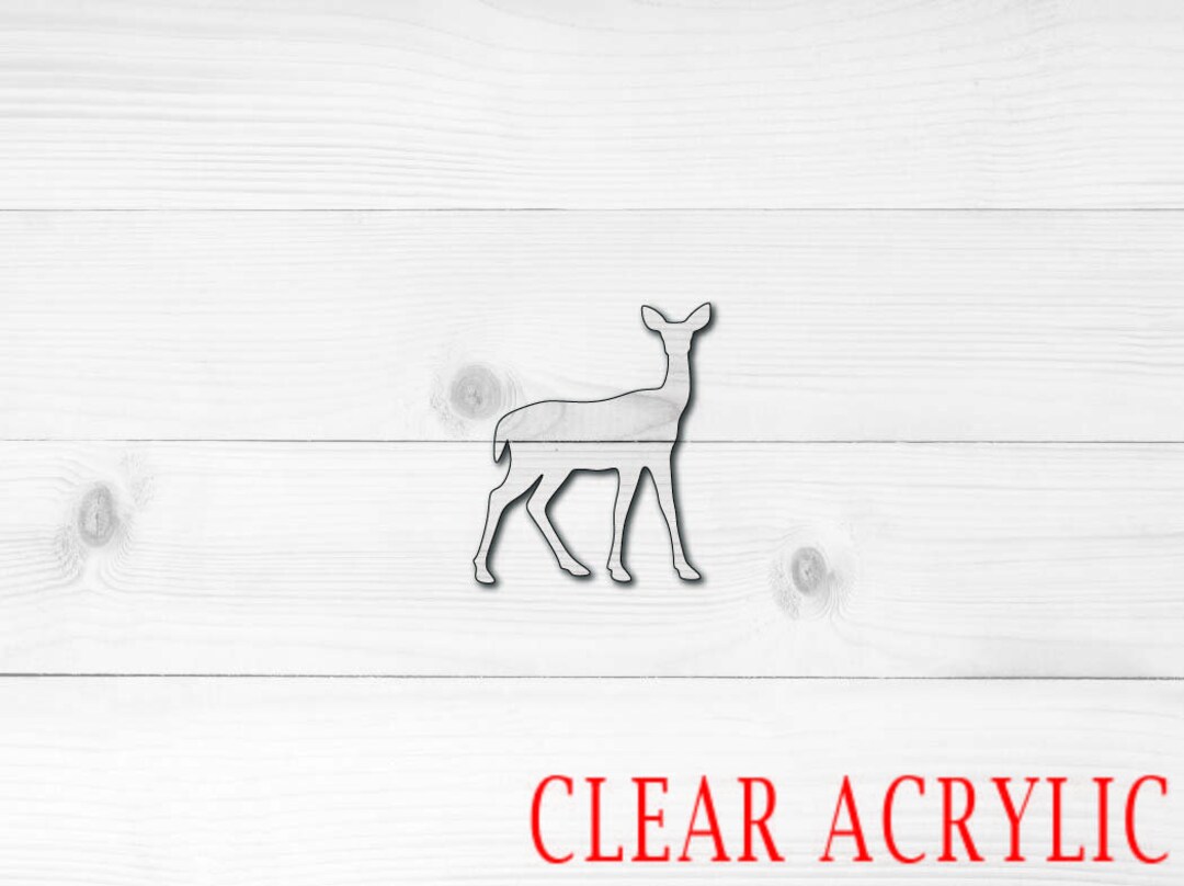 Doe Acrylic Shape, Clear Acrylic Craft Blank, Colored Acrylic Blank - Etsy
