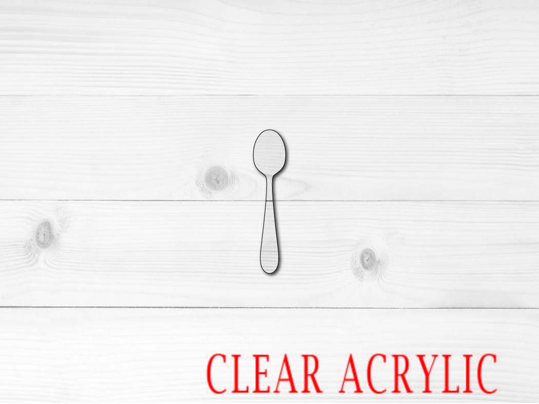 Spoon Shape, Clear Acrylic Craft Blank, Colored Acrylic Blank - Etsy