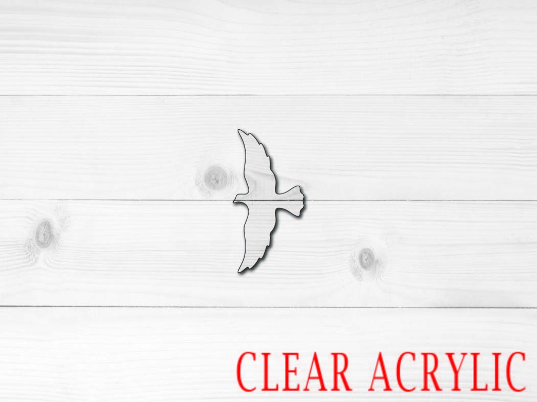 Flying Bird Shape, Clear Acrylic Craft Blank, Colored Acrylic Blank - Etsy