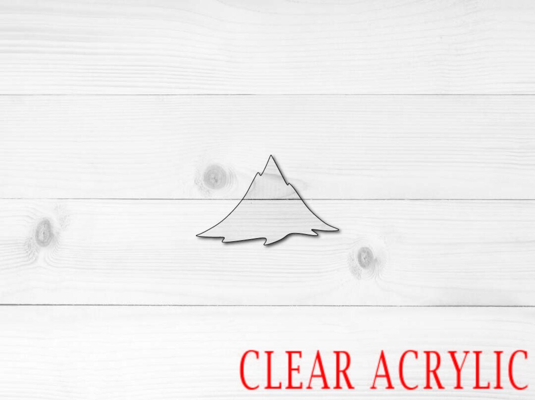 Mountain Shape, Clear Acrylic Craft Blank, Colored Acrylic Blank - Etsy