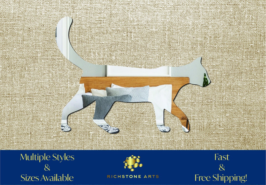 Decorative Cat Shaped Acrylic Mirror | Many Shapes Available - Etsy