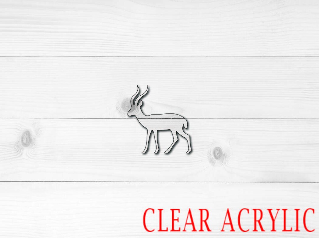 Gazelle Shape, Clear Acrylic Craft Blank, Colored Acrylic Blank - Etsy