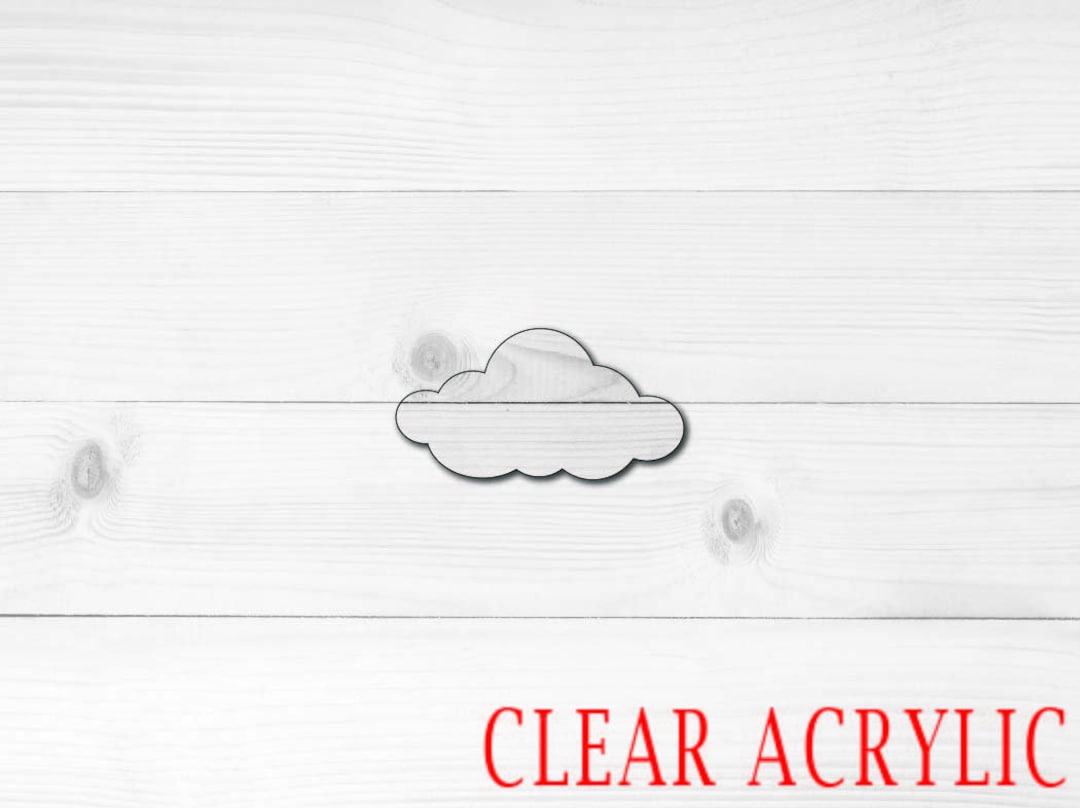 Cloud Acrylic Shape, Clear Acrylic Craft Blank, Colored Acrylic Blank ...