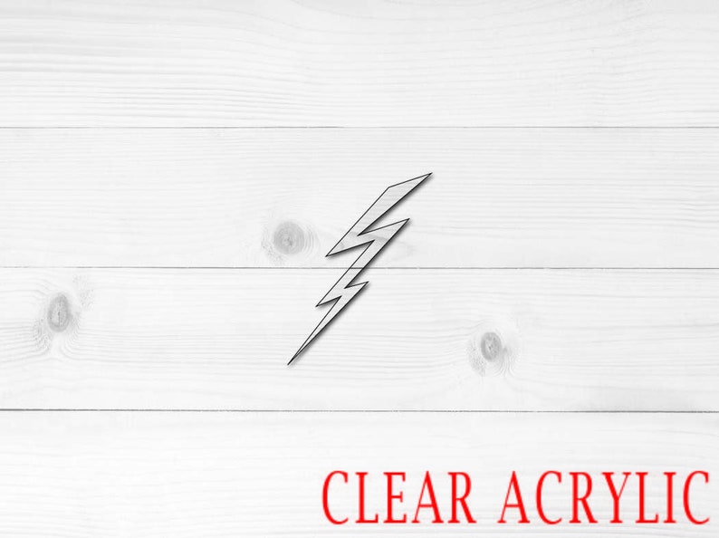 Lightning Bolt Shape, Clear Acrylic Craft Blank, DIY Acrylic Blank - Etsy