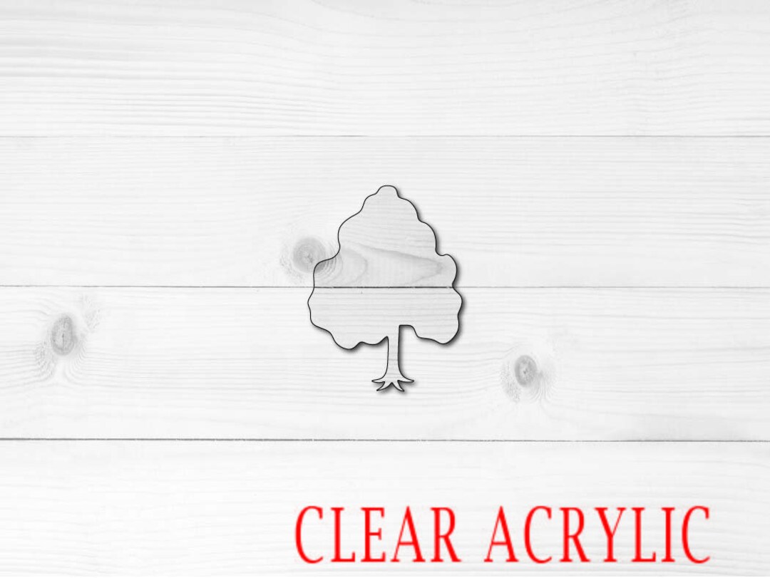 Tree Shape, Clear Acrylic Craft Blank, Colored Acrylic Blank - Etsy