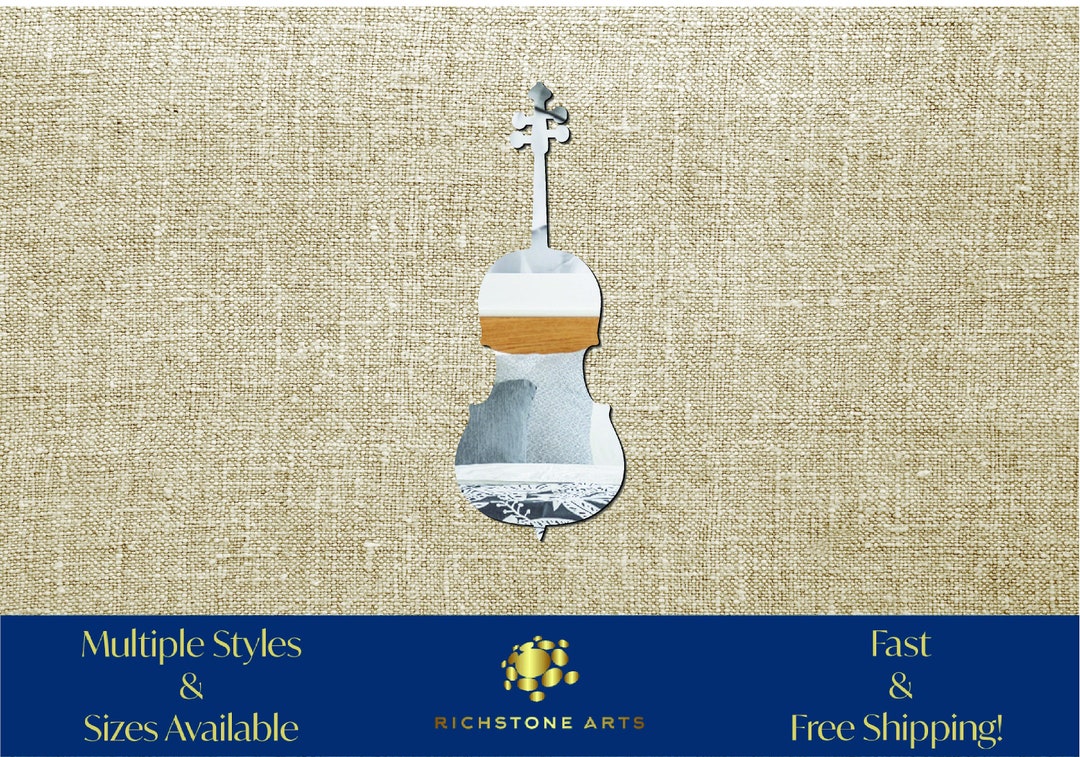 Decorative Cello Shaped Acrylic Mirror | Many Shapes Available - Etsy