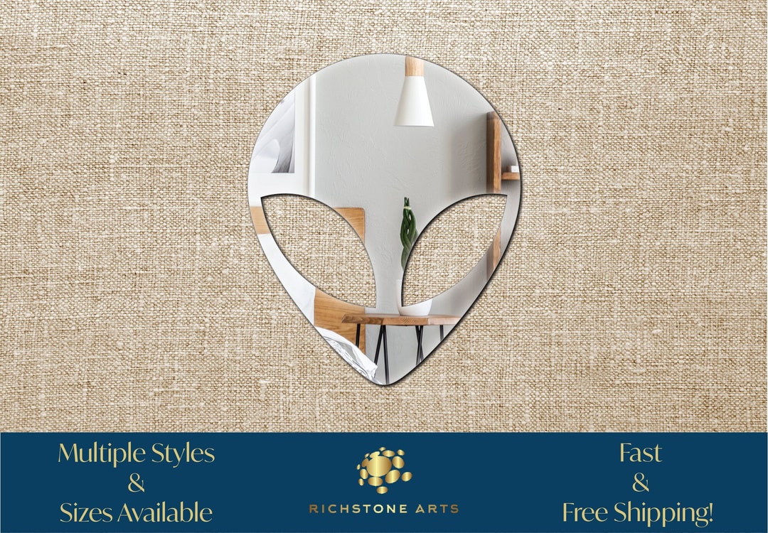Decorative Alien Head Shaped Acrylic Mirror | Many Shapes Available - Etsy