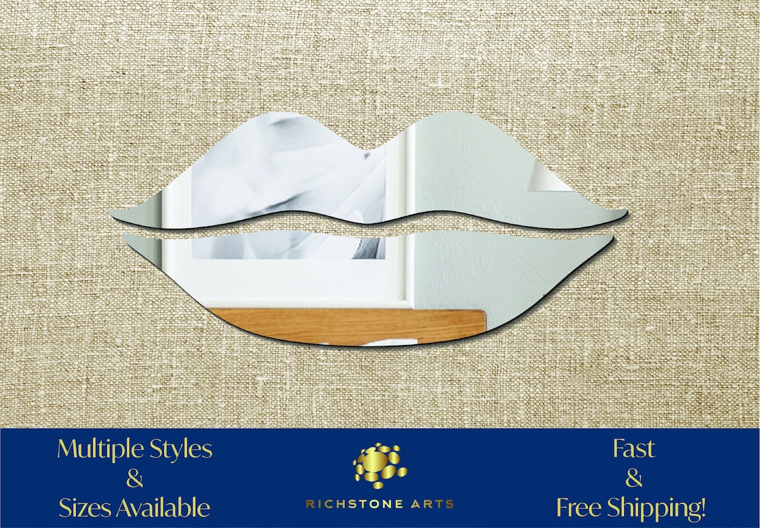 Decorative Lips Shaped Acrylic Mirror | Many Shapes Available - Etsy