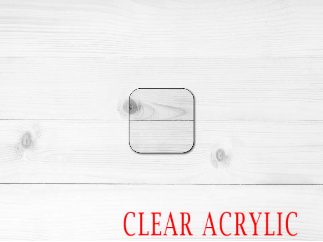 Rounded Square Shape, Clear Acrylic Craft Blank, DIY Acrylic Blank - Etsy