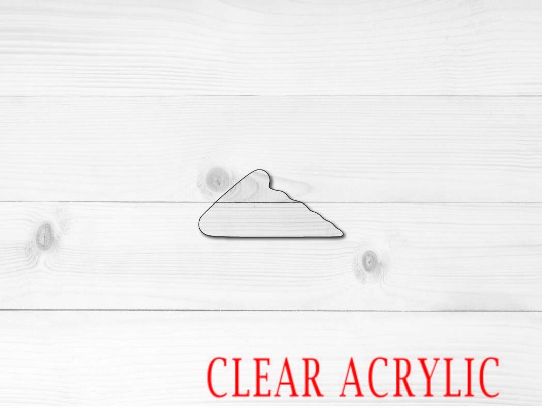 Pizza Slice Shape, Clear Acrylic Craft Blank, Colored Acrylic Blank - Etsy