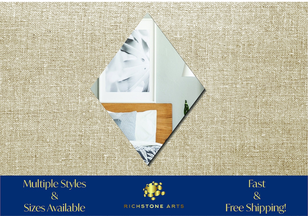 Decoration Rhombus Shaped Acrylic Mirror | Many Shapes Available - Etsy