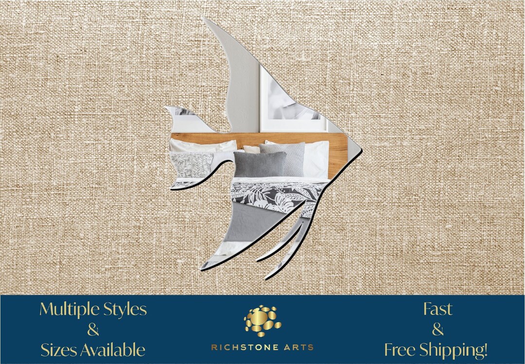 Decorative Angelfish Shaped Acrylic Mirror | Many Shapes Available - Etsy