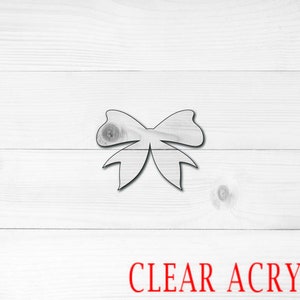 Bow Acrylic Shape, Clear Acrylic Craft Blank, Colored Acrylic Blank - Etsy