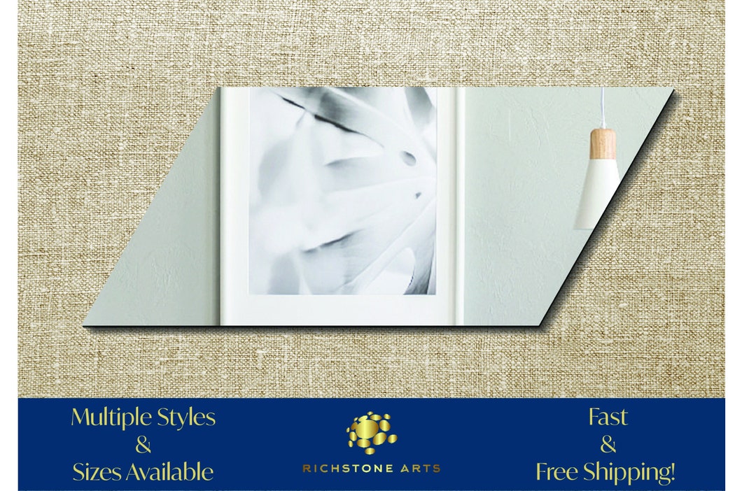 Decorative Parallelogram Shaped Acrylic Mirror | Many Shapes Available ...