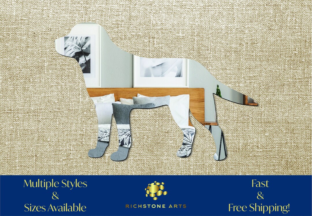 Decorative Labrador Shaped Acrylic Mirror | Many Shapes Available - Etsy