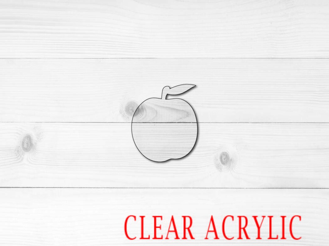 Peach Shape, Clear Acrylic Craft Blank, Colored Acrylic Blank - Etsy