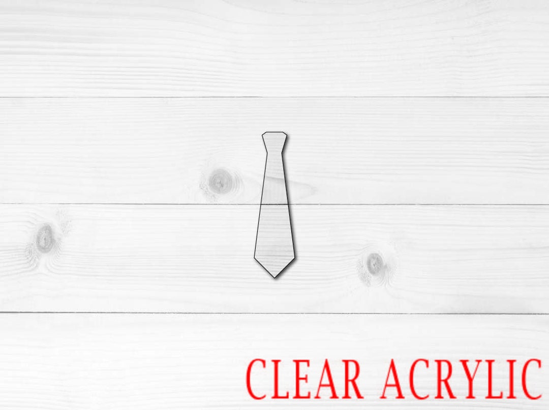 Necktie Shape, Clear Acrylic Craft Blank, Colored Acrylic Blank - Etsy