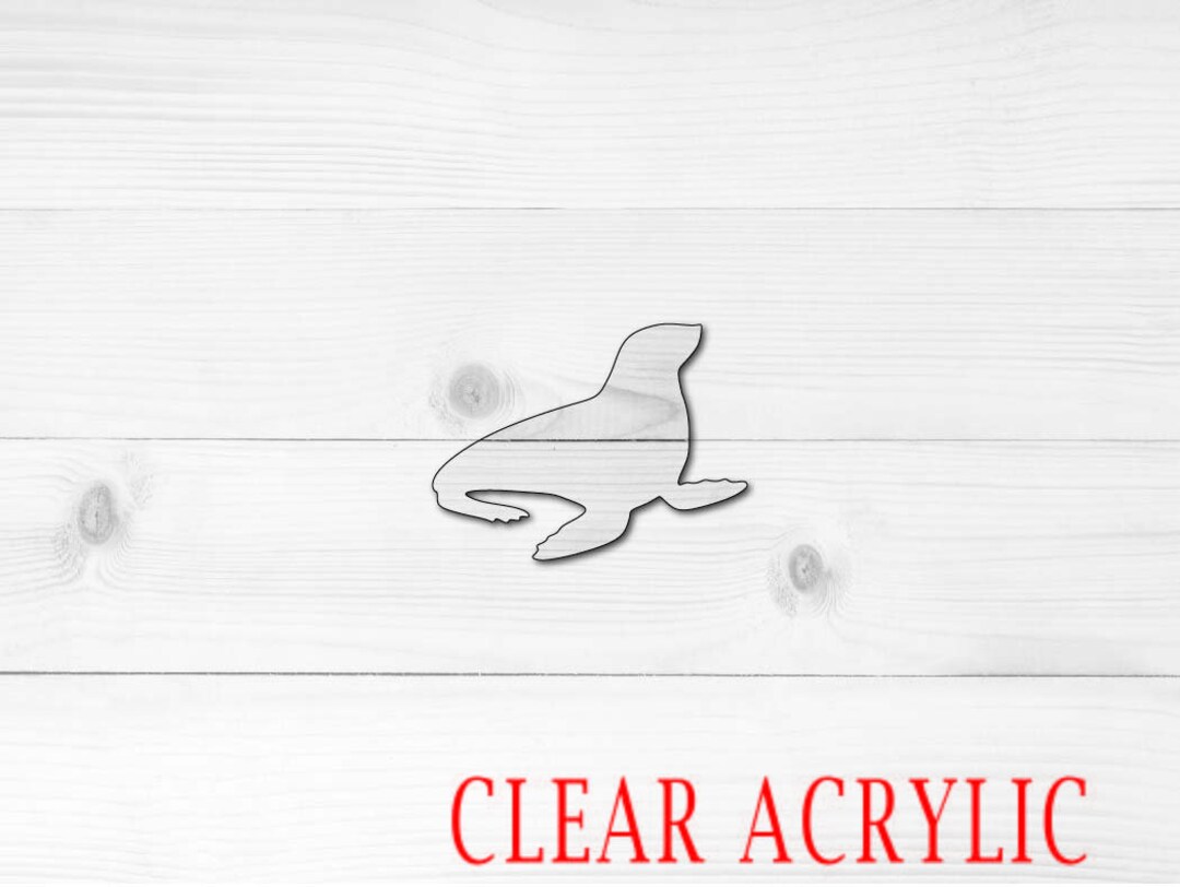 Seal Shape, Clear Acrylic Craft Blank, Colored Acrylic Blank - Etsy