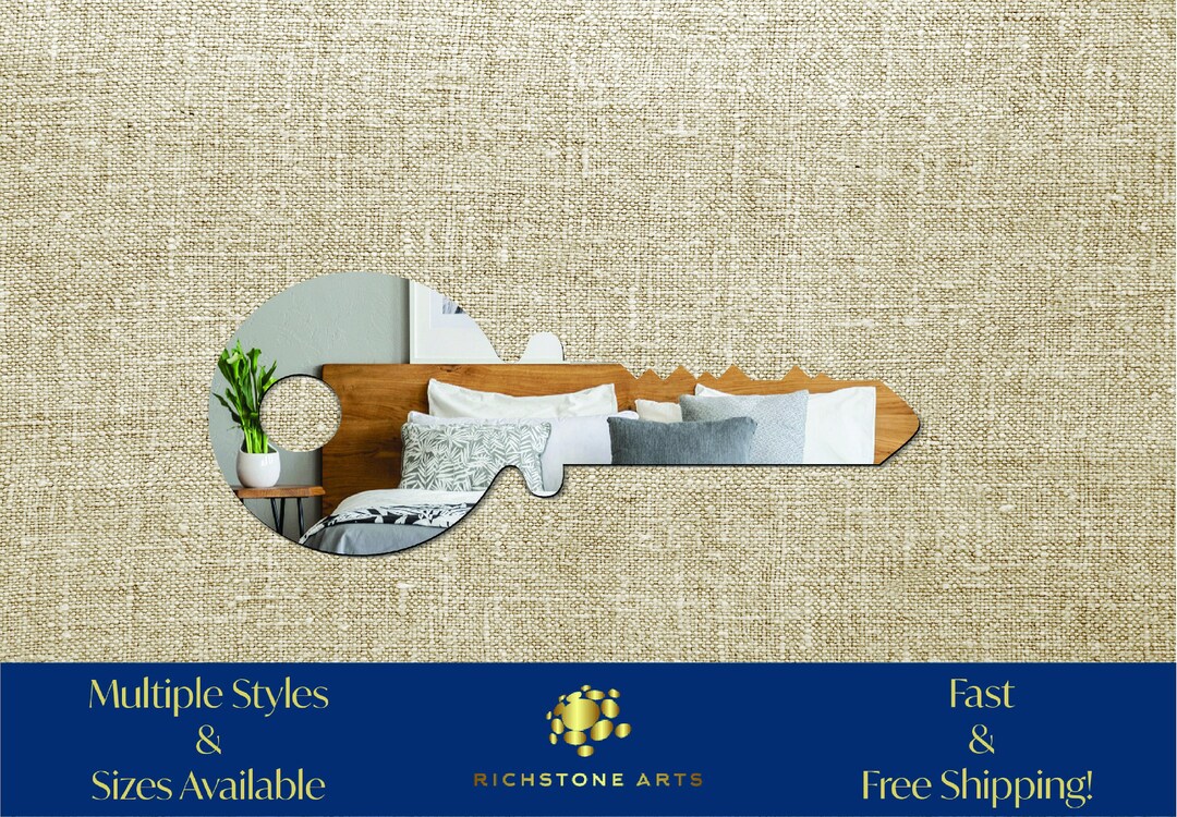 Decorative Key Shaped Acrylic Mirror | Many Shapes Available - Etsy